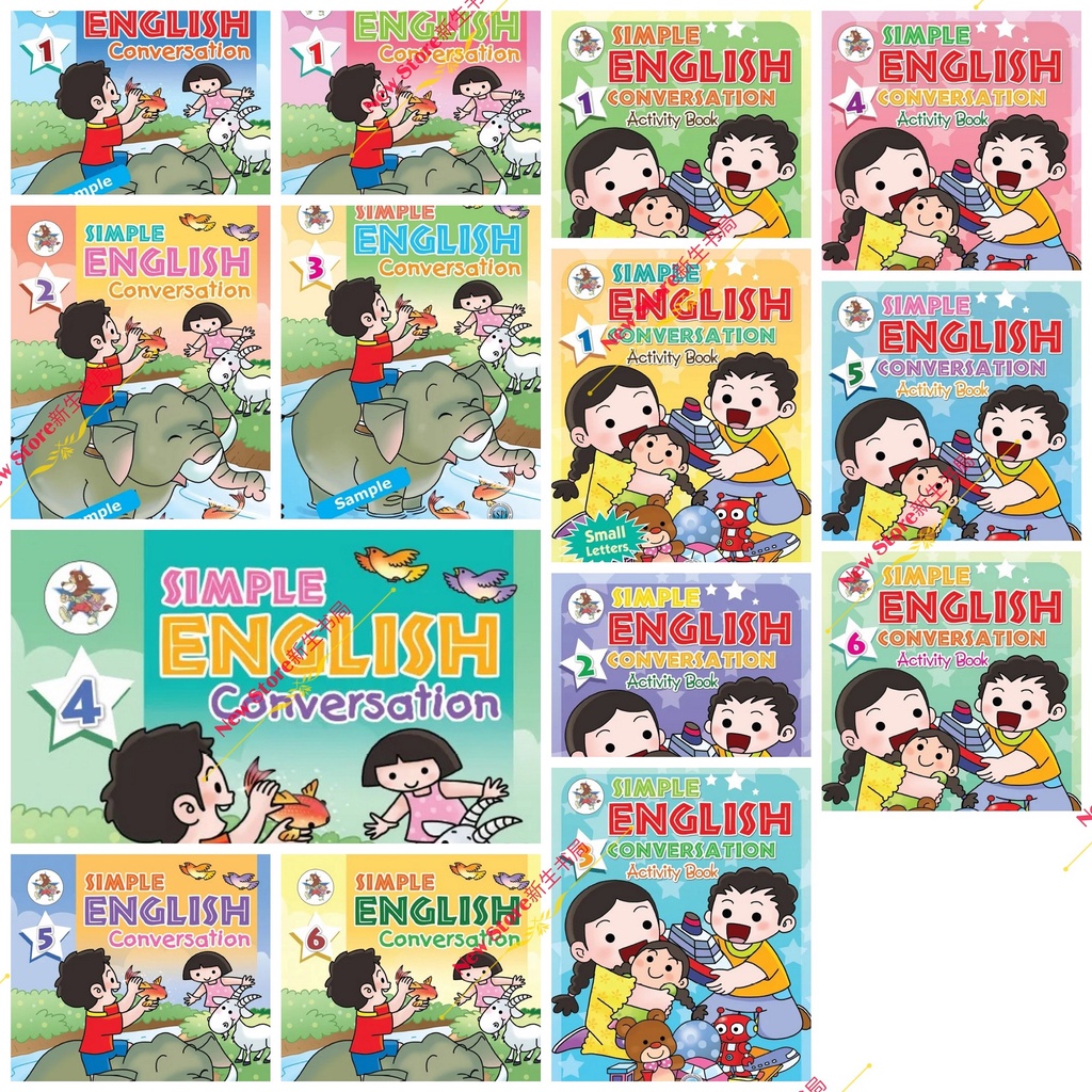 [NSE] Simple English Conversation Text Book 123456 + Activity Book ...