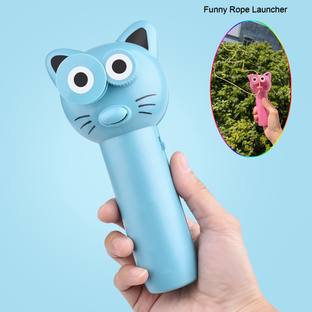 TIKTOK Rope Launcher Toy Funny Zipstring Rope Launcher Pressure Reduce ...