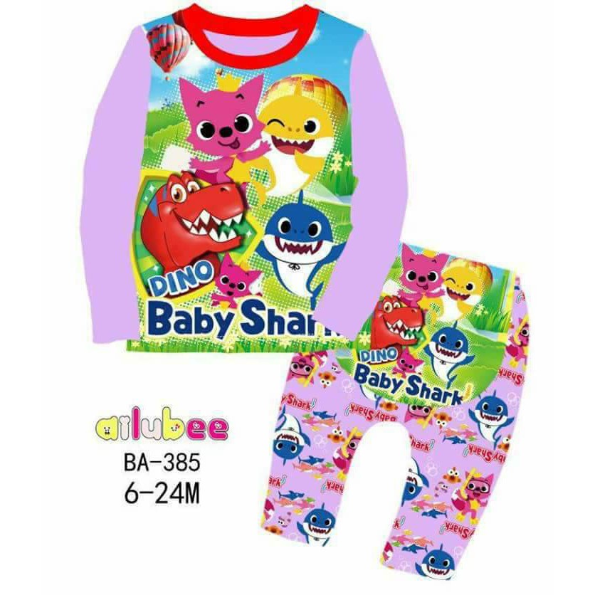 Baby Shark Pyjamas AB093 (6-24m) | Shopee Malaysia