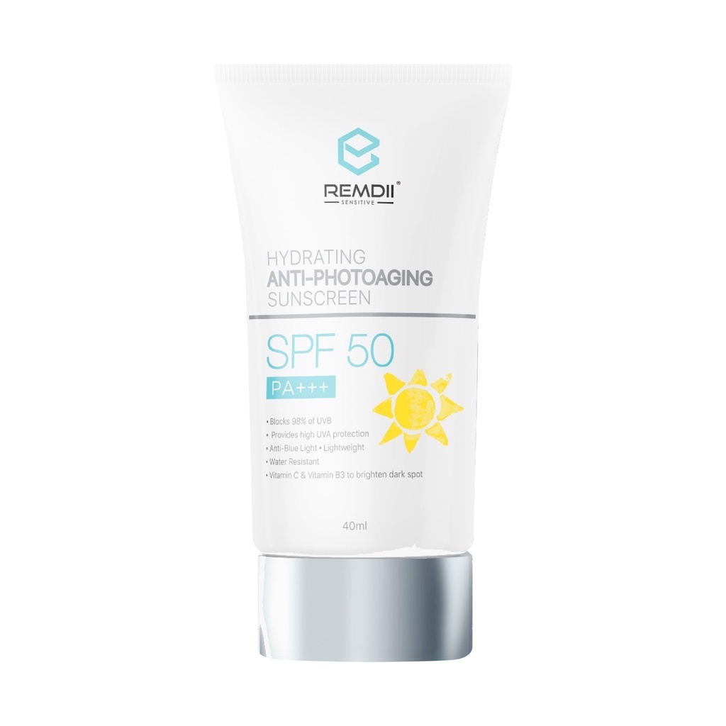 Remdii Hydrating Anti-Photoaging Sunscreen SPF 50 PA+++ (40ml) | Shopee ...