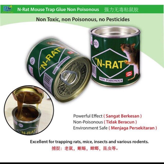 1 pcs N-RAT Gam Tikus Extra Lekat getah tikus kuat gam tikus tin gam ...