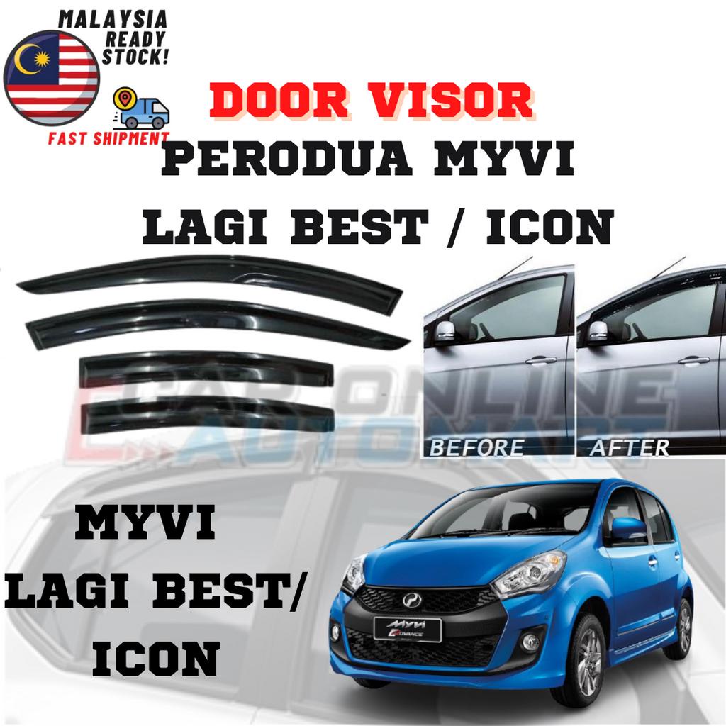 FOR - PERODUA MYVI LAGI BEST / ICON DOOR VISOR SMALL / MUGEN (4PCS ...