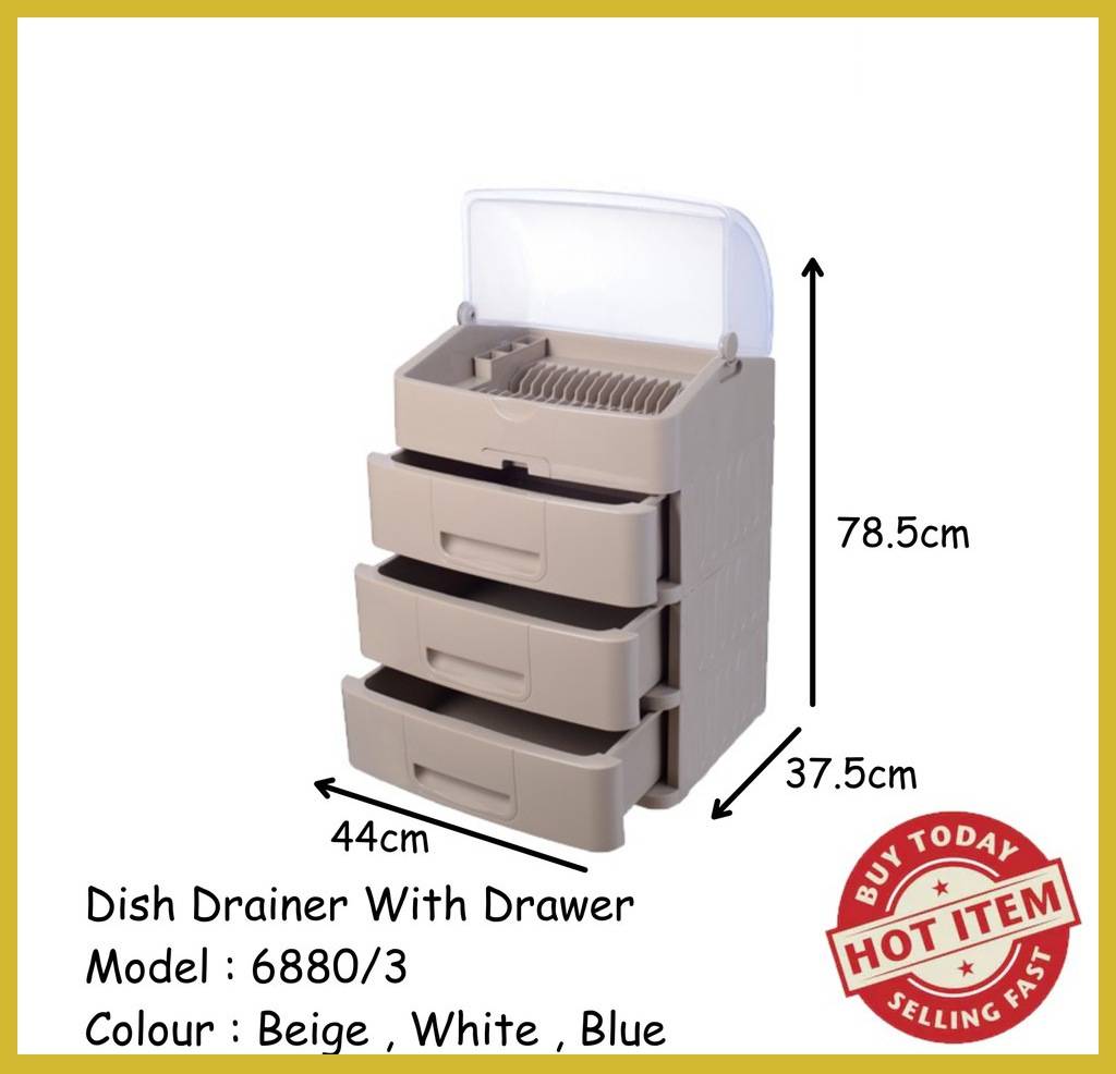 Dish Drainer with Cover Century Four Layer Dish Rack Plate Drainer ...