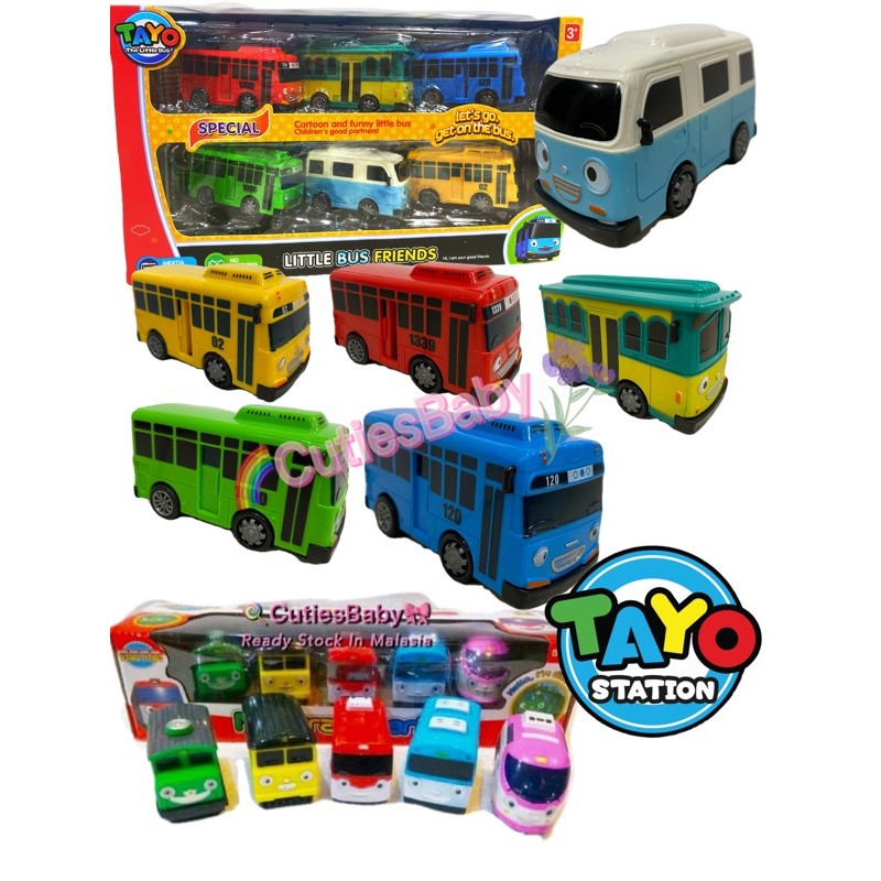 Tayo Bus Cartoon Pull Back TAYO Little Bus Toy Car Bas Toys Car ...