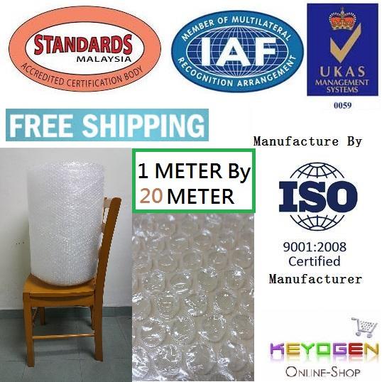 1M x 20 Meter Shock Resistant bubble wrap parcel fragile protect (FOOD ...