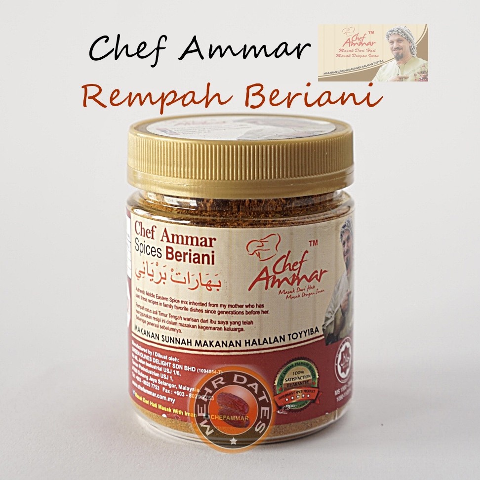 Rempah Nasi Arab Chef Ammar Rempah Beriani /Beriani Spice.(140g ...