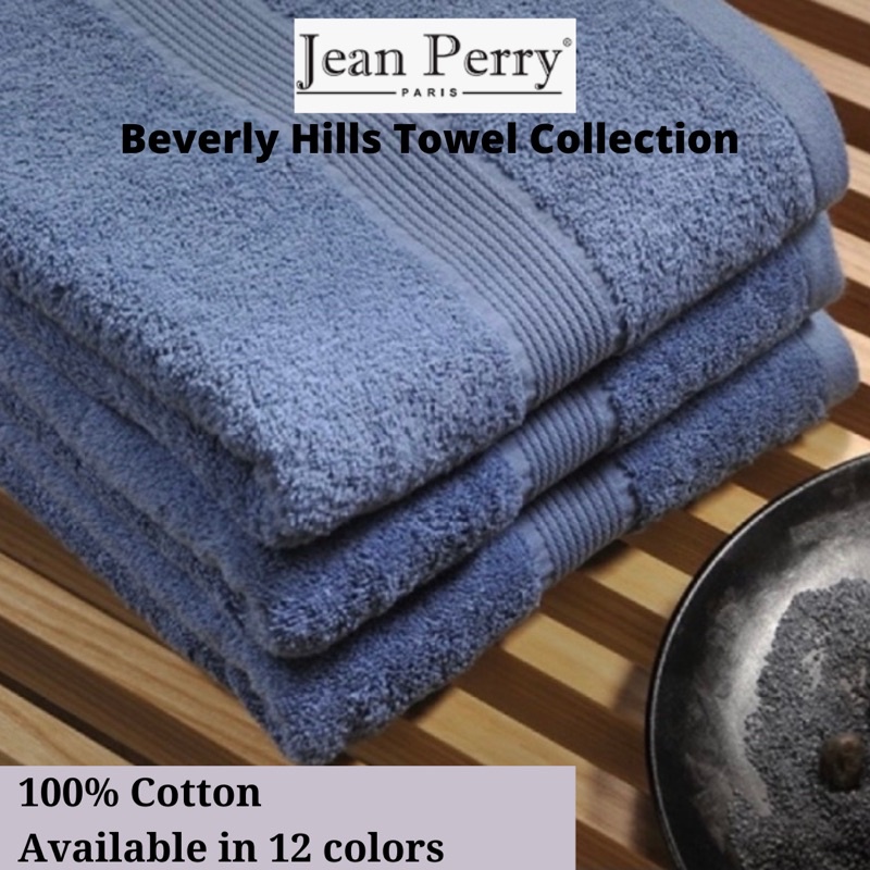 💙READY STOCK💙JEAN PERRY 100% COTTON BEVERLY HILLS TOWEL COLLECTION ...
