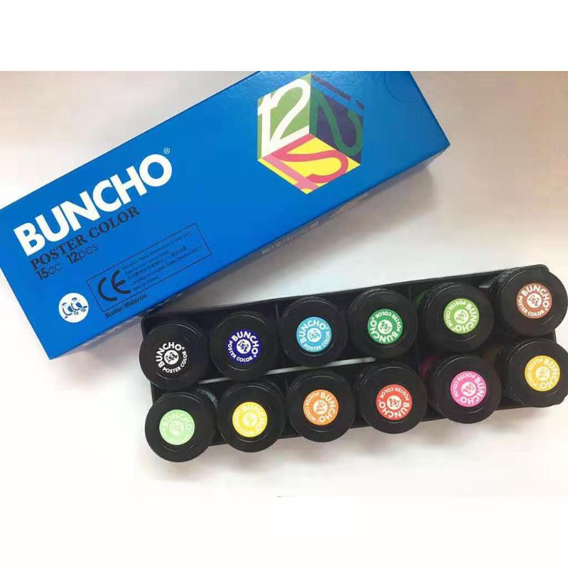 Buncho Poster Colour / Water Colour (12 Colour) | Shopee Malaysia