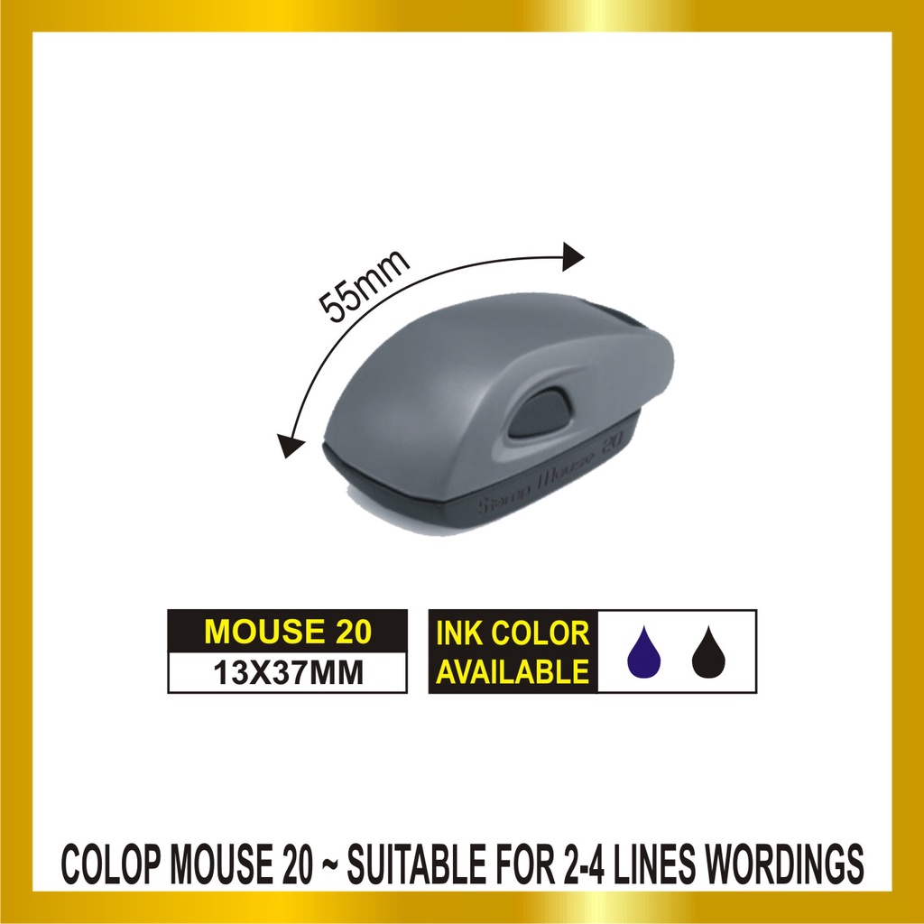 COLOP Stamp Cop Nama Stamp Chop Mouse Stamp Rubber Stamp Nurse Stamp ...