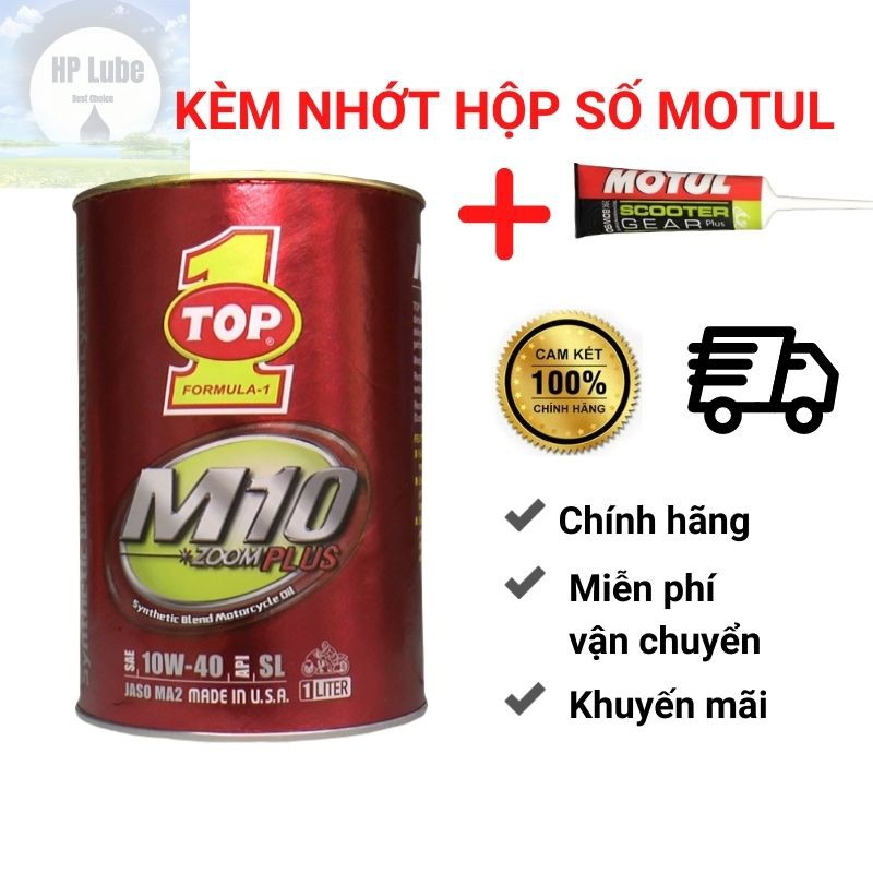 [With Lap Oil As Gift] TOP 1 M10 Zoom Plus Lubricant 10w40 | Shopee ...