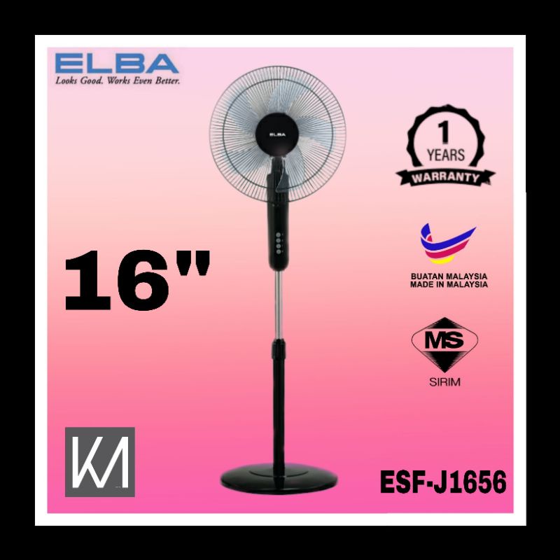 ELBA Stand fan 16 "/ Kipas Berdiri 16 inci (SIRIM APPROVED) | Shopee ...