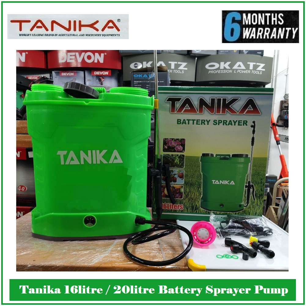 TANIKA 16litre/20litre Battery Sprayer Pump/Penyembur Racun Bateri 16L ...