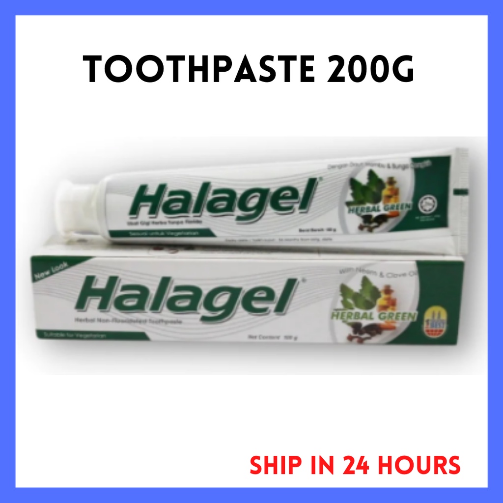 Halagel toothpaste Herbal Green Ubat Gigi 200g | Shopee Malaysia