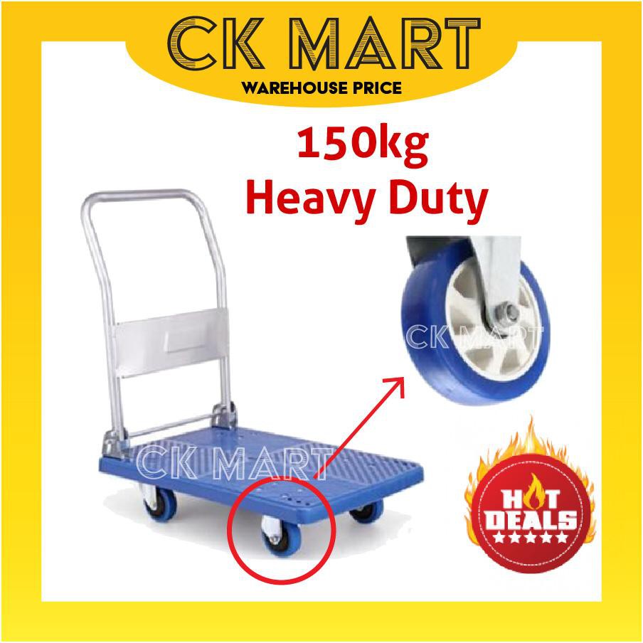 PVC Foldable Hand Trolley Capacity 150kg/ Hand Truck/ Pushcart | Shopee ...