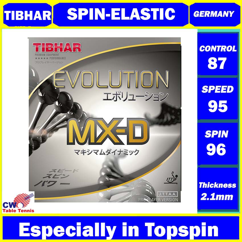 TIBHAR EVOLUTION MX-D MXD INVERTED TABLE TNNIS RUBBER PING PONG GETAH ...