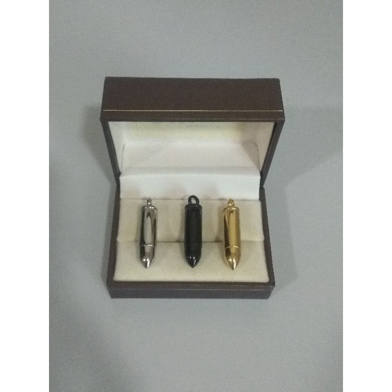 Stainless Steel Amulet Bullet Pendant (SP3364-PS) | Shopee Malaysia