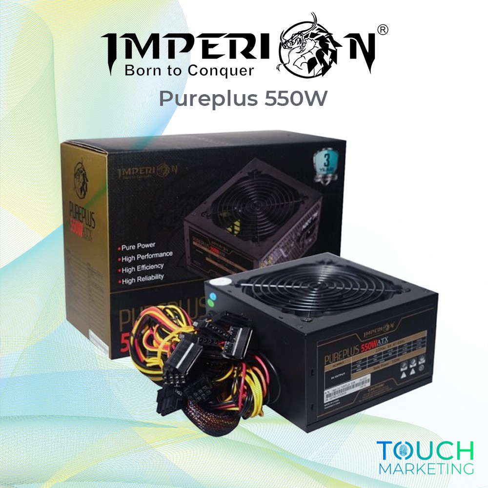 IMPERION PUREPLUS 550W ATX POWER SUPPLY 80PLUS | Shopee Malaysia