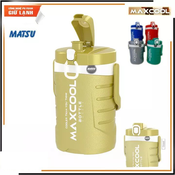 Max Cool hot and cold thermos bottle 1 Liter - 1.5 liters Genuine Duy ...