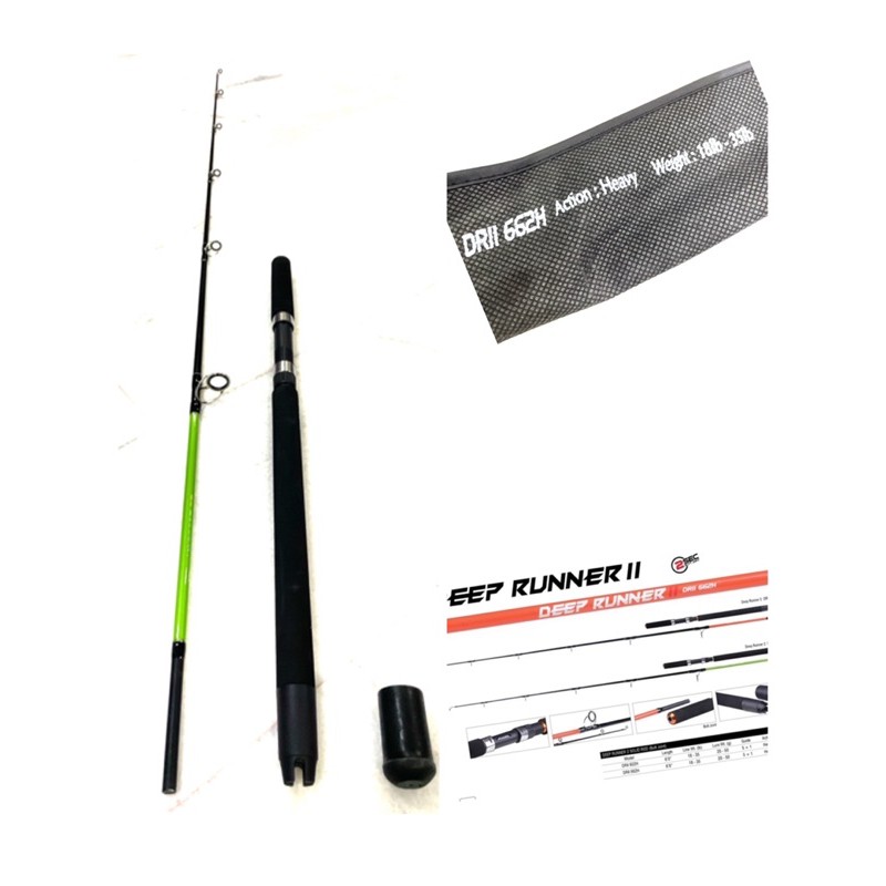 keras SEAHAWK DEEP RUNNER II 6kaki 18-35lb solid spinning rod | Shopee ...