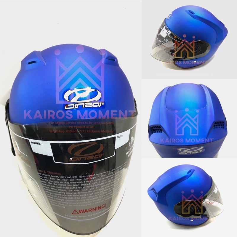 Onza Helmet With Khi Design + V Shape Tinted Visor (Sirim Approved ...