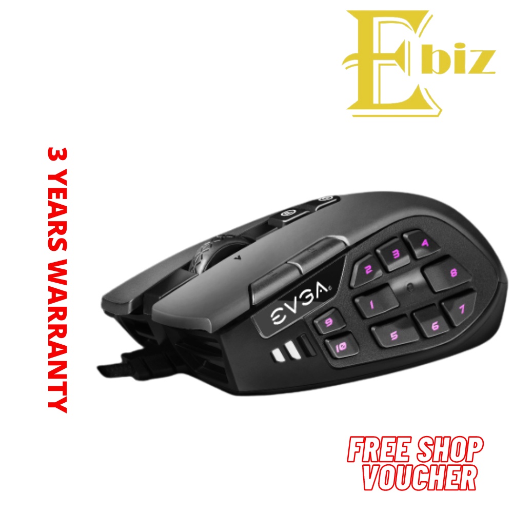 EVGA X15 MMO ERGONOMIC GAMING MOUSE | Shopee Malaysia