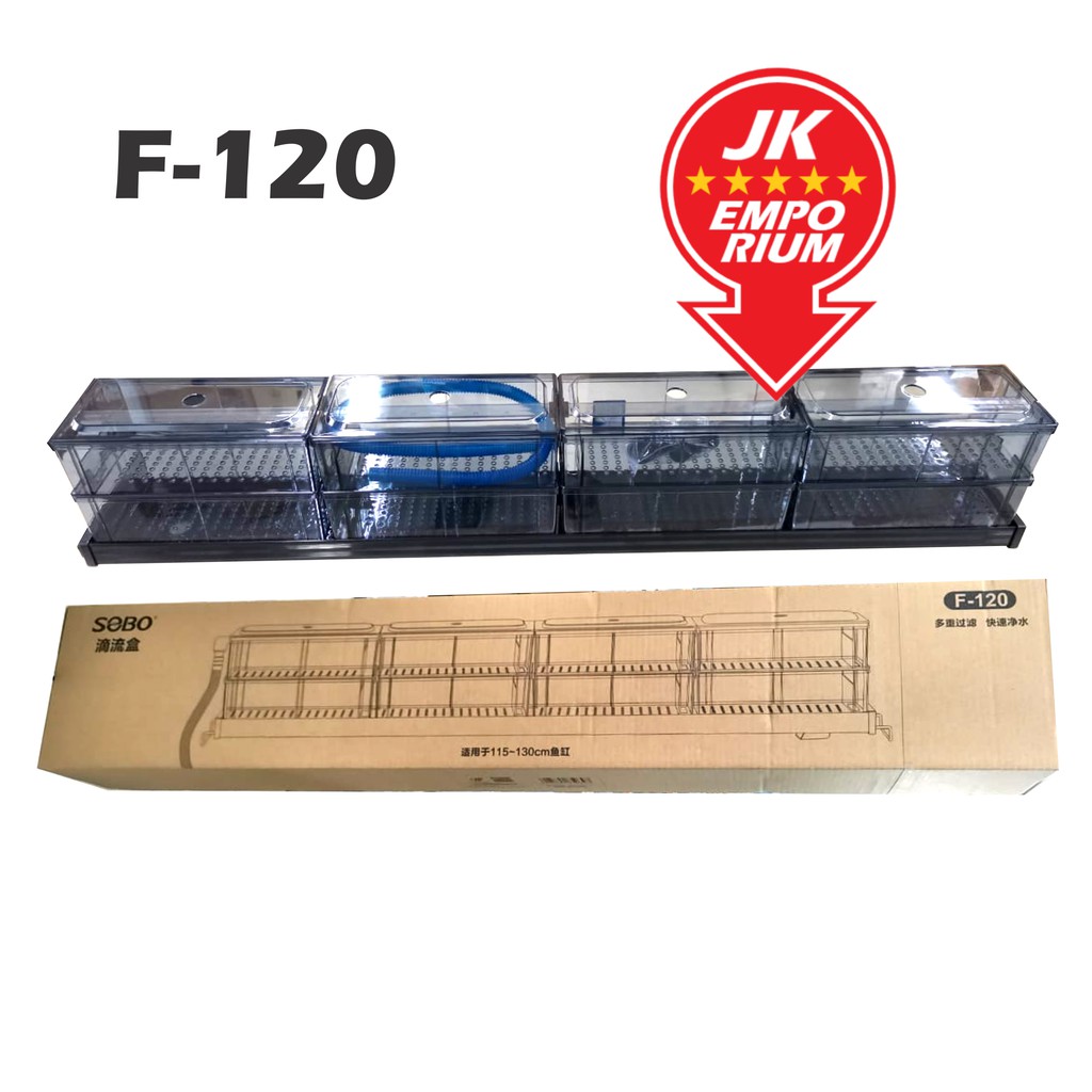 Sobo F-120 (4 feet) Trickle Drip Filter Box 2 Layers 120cm Aquarium Top ...