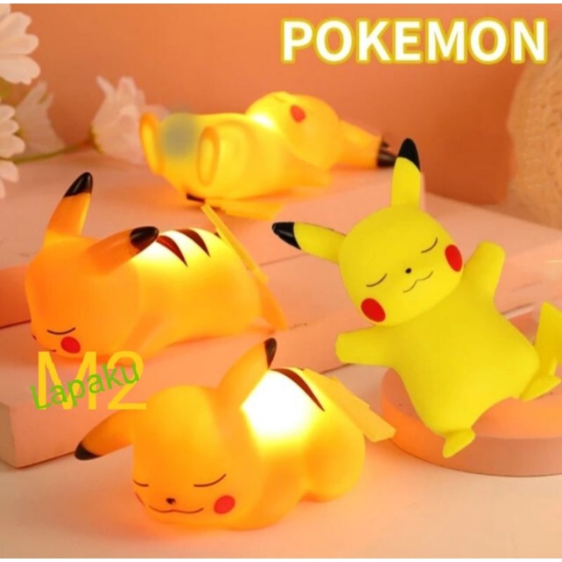 Pokemon Pikachu Light Action Figures Bedroom Decoration | Shopee Malaysia