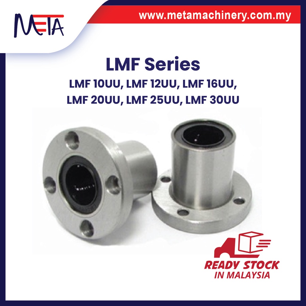 Flange Linear Motion Bushing Linear Ball Bearing LMF10 LMF12 LMF16 LMF20 LMF25 LMF30 | Shopee ...