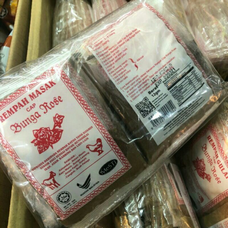 Rempah Masak Cap Bunga Rose 20pcs/pack | Shopee Malaysia