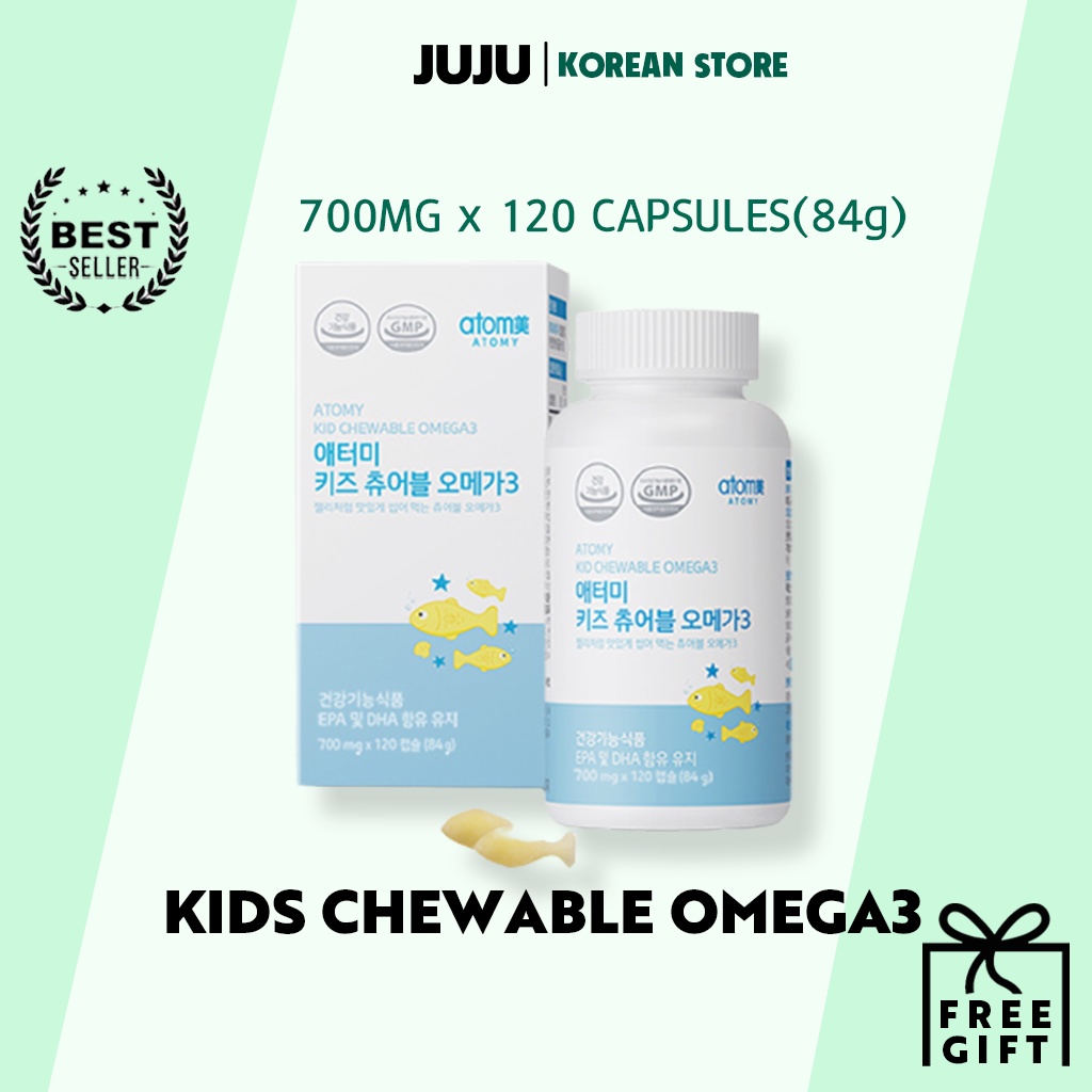 Atomy / Kids Chewable Omega 3 (700mg x 120 capsules) / 108g | Shopee ...