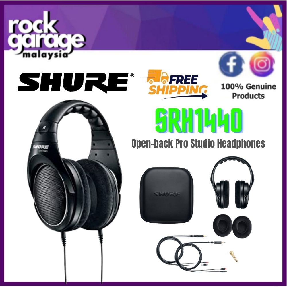 Shure SRH1440 Open-back Pro Studio Headphones (SRH-1440 / SRH 1440) | Shopee Malaysia
