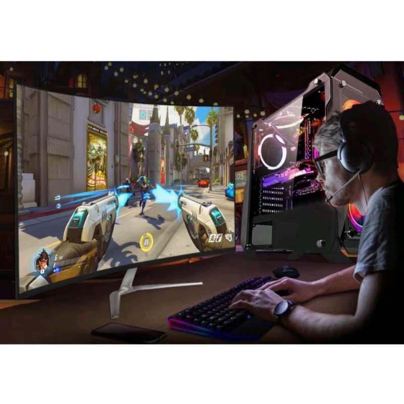 gaming pc full set combo Full LED | Shopee Malaysia