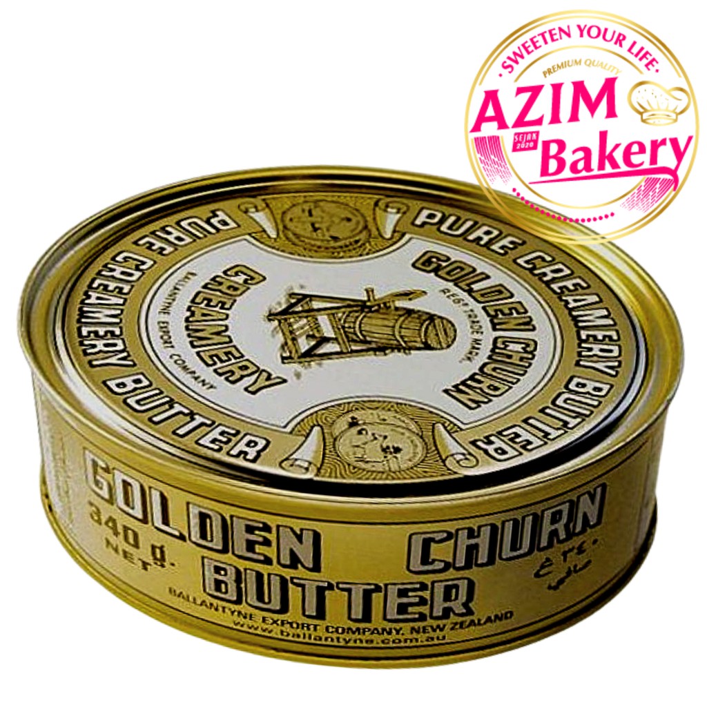 Canned Golden Churn 340G | Pure Creamery Butter (Halal) by Azim Bakery ...