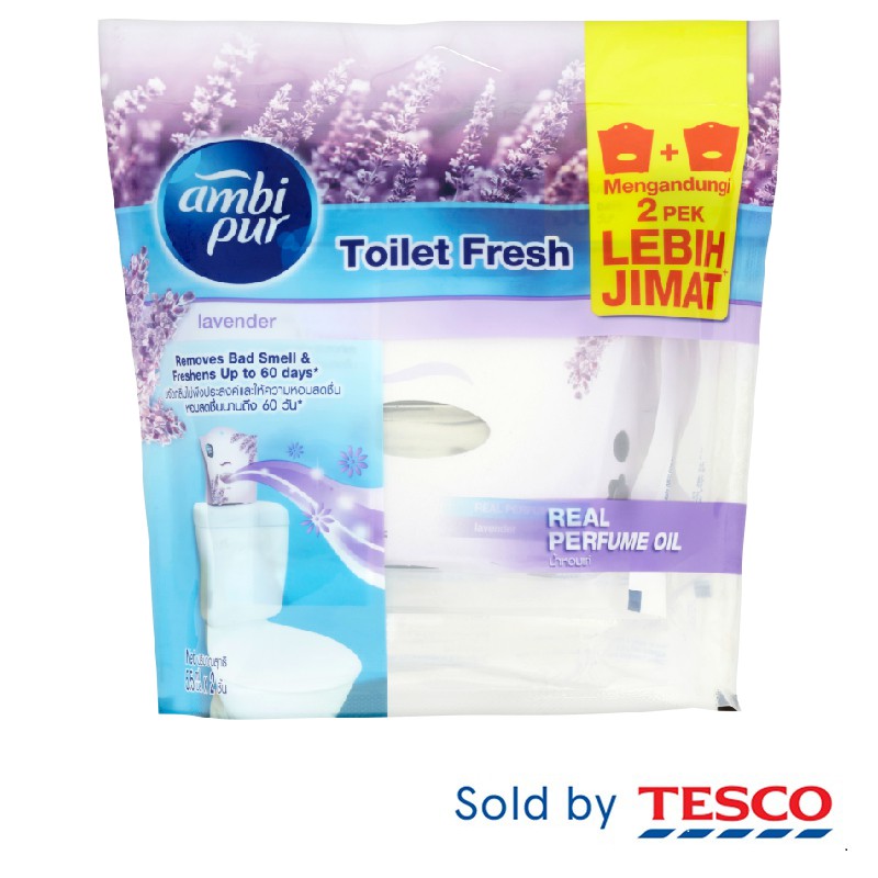 Ambi Pur Toilet Fresh Lavender Real Perfume Oil (2 X 5.5Ml) | Shopee ...