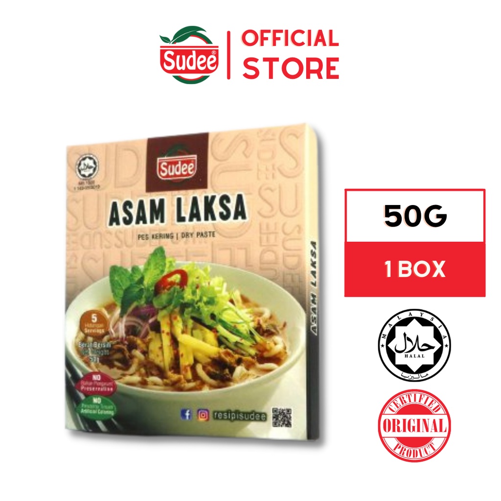 SUDEE Asam Laksa Dry Paste [50g] | Shopee Malaysia
