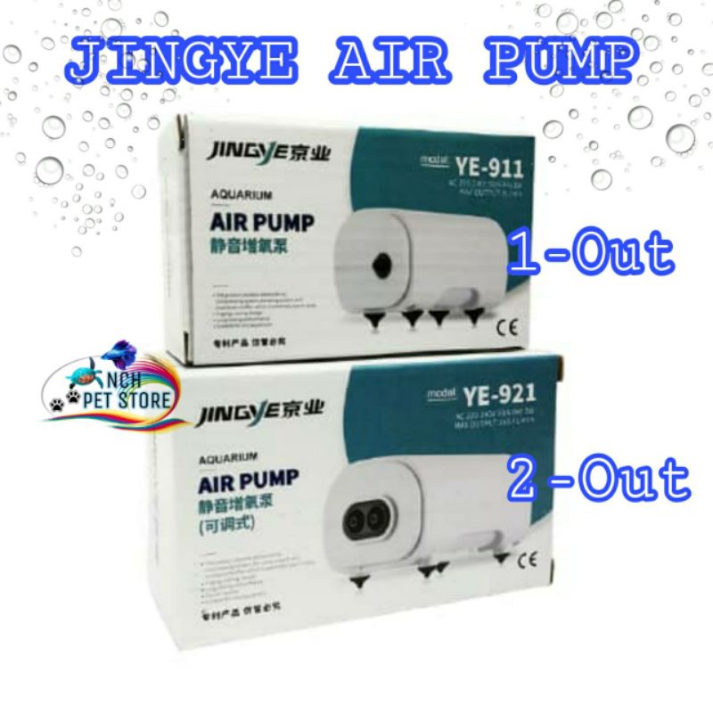 FISHDOM JINGYE YE-911 / YE-921 AIR PUMP OKSIGEN GAS OSYGEN AQUARIUM FISH TANK | Shopee Malaysia