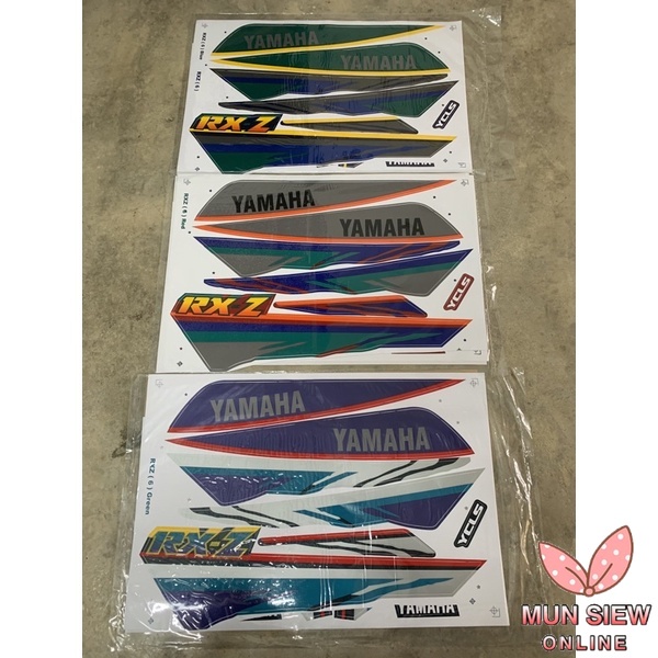Stiker Sticker Body Stripe Cover Set (6) Yamaha RXZ135 RXZ 135 | Shopee ...
