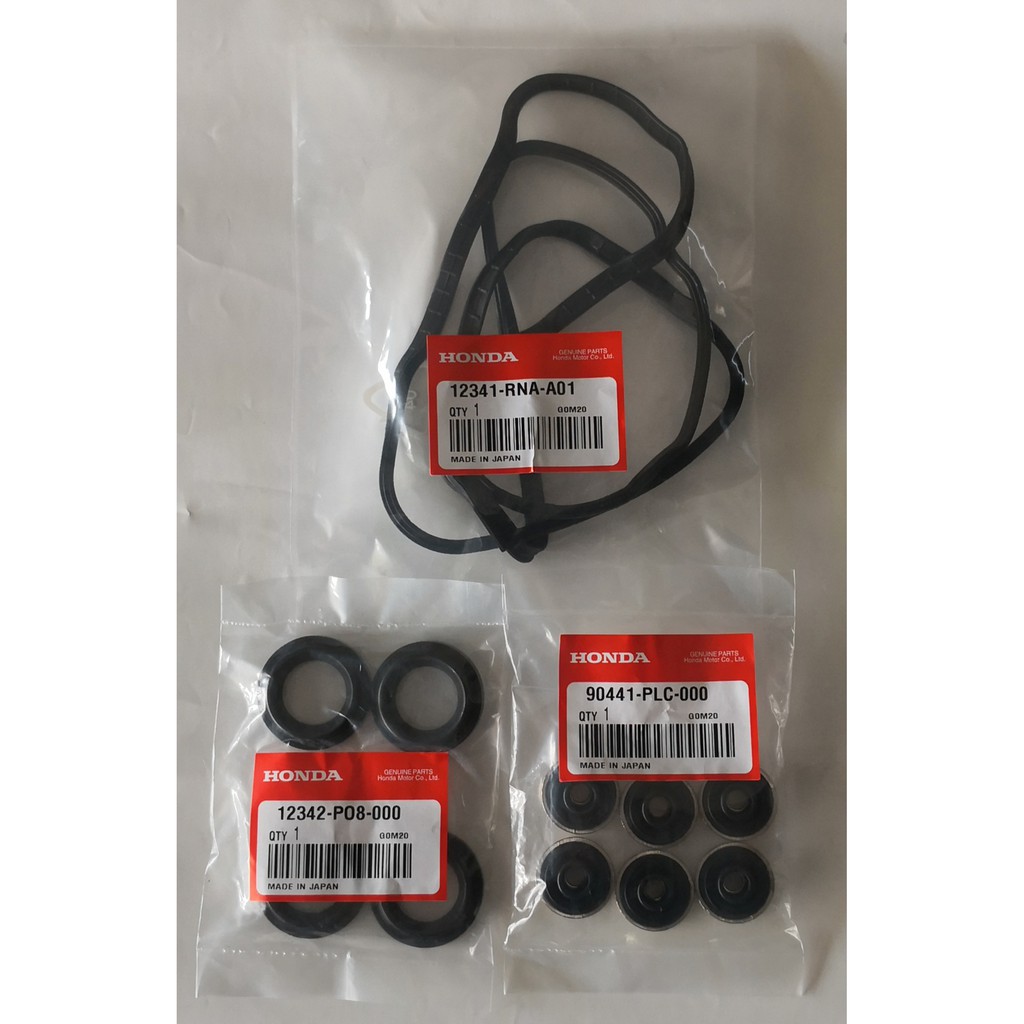 BF OEM Valve Cover Gasket with Plug Seal & Valve Cover Bush for Honda ...