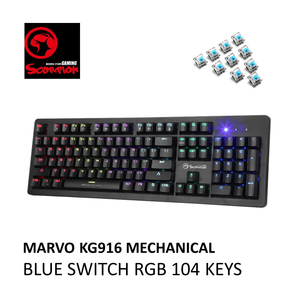 Marvo KG916 mechanical keyboard | Shopee Malaysia