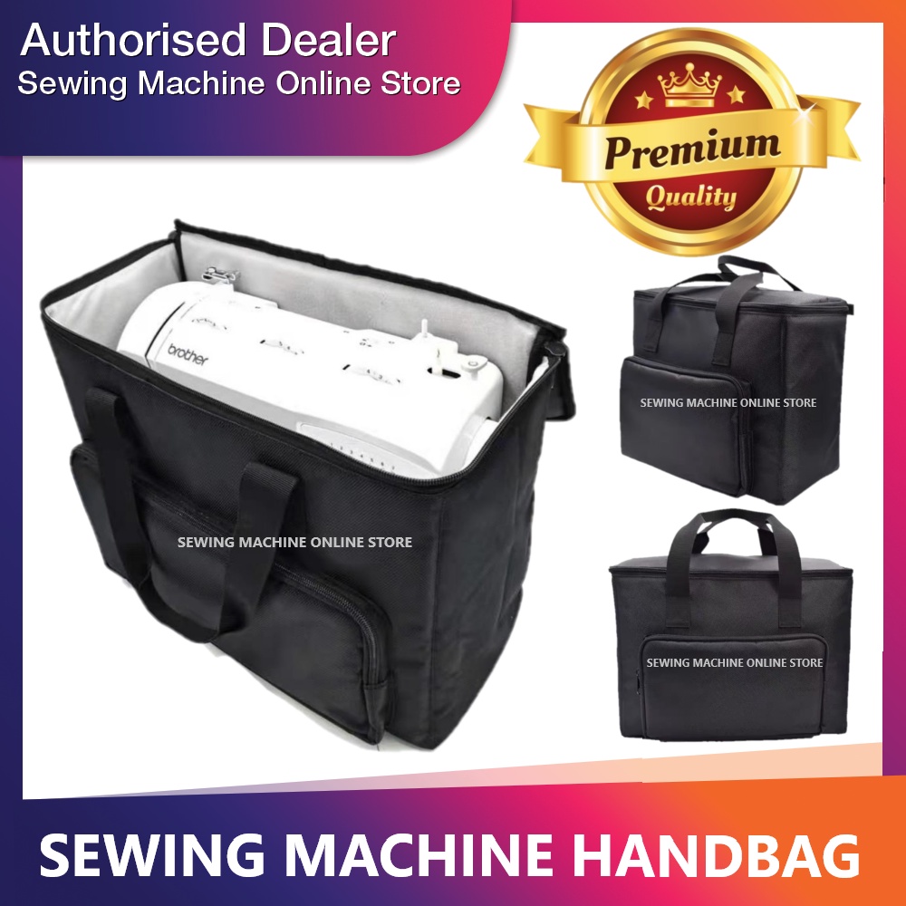 🔥READY STOCK🔥 Portable Sewing Machine Handbag / Black Nylon Tote Bag ...