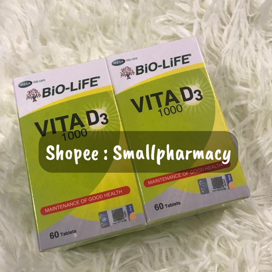 Bio-Life Vita D3 Vitamin D3 1000iu 60s x 2 ( Twin Pack ) 032233 ...
