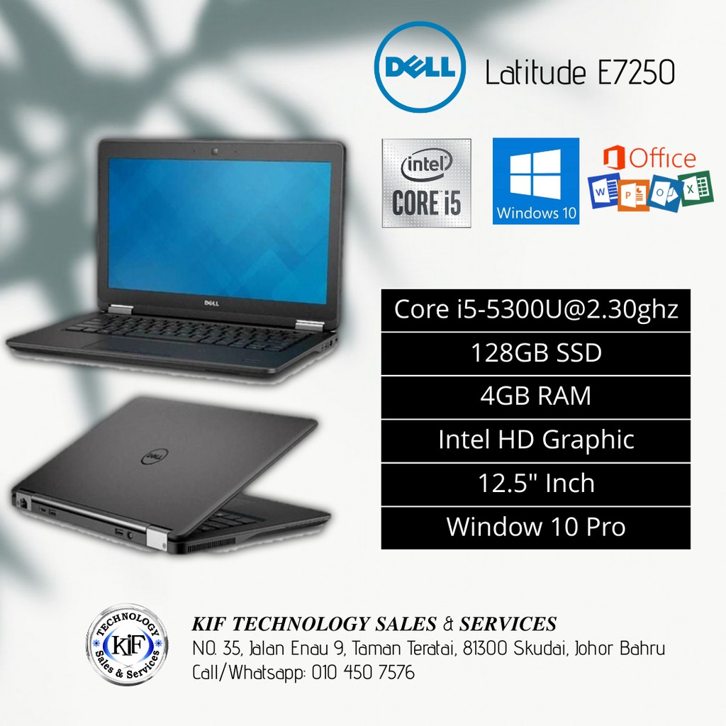 DELL LATITUDE E7250 (12.5") | Shopee Malaysia