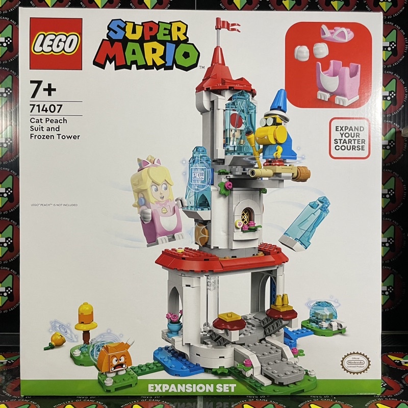 [ORIGINAL] LEGO Super Mario Cat Peach Suit and Frozen Tower Expansion ...