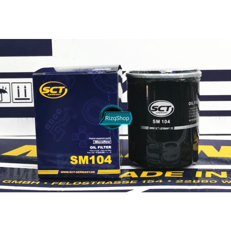 SCT GERMANY SM104 OIL FILTER FOR HONDA/KIA/PROTON/SUBARU/VOLVO ...