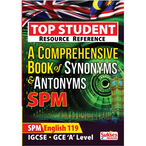 A COMPREHENSIVE BOOK OF SYNONYMS & ANTONYMS SPM | Shopee Malaysia