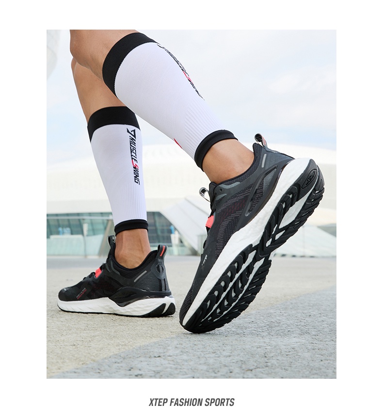 Xtep Dynamic Foam Men Running Shoes Lightweight Shock-Absorbing Casual ...
