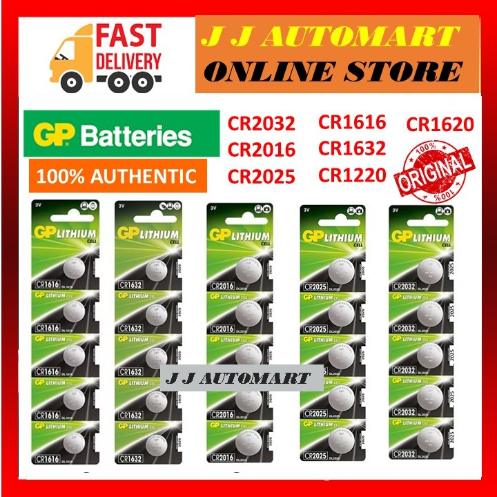 ORI GP Lithium Battery 3V 1PC CR2032 CR2016 CR2025 CR1620 CR1616 CR1632 CR1220 Button Battery ...