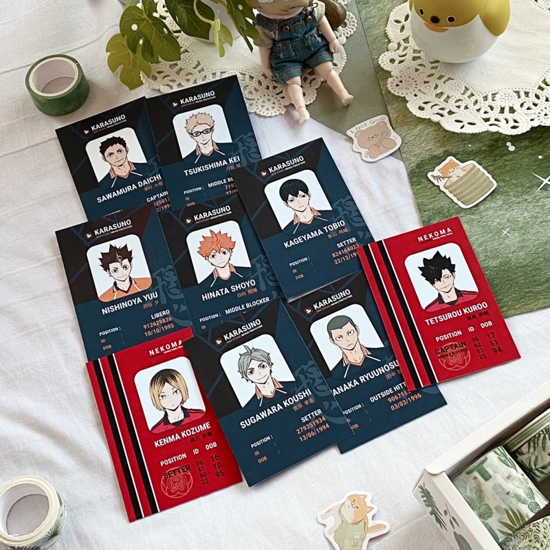 Haikyuu!! Student ID Cards [1] Artcard 260gsm | Shopee Malaysia