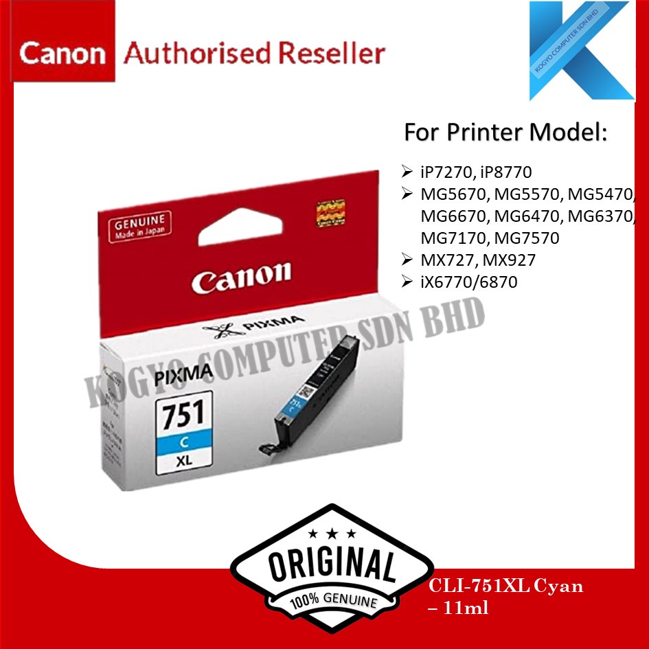 CANON PGI 750 CLI 751 XL INK CARTRIDGE **iP7270 8770 MG5670/5570/5470 ...