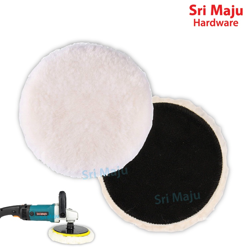 MAJU Hook Loop Polish Pad Buffer Lamb Wool Backing Grip Pad for ...